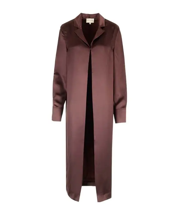 LOULOU STUDIO Oyat Long-length Satin Shirt