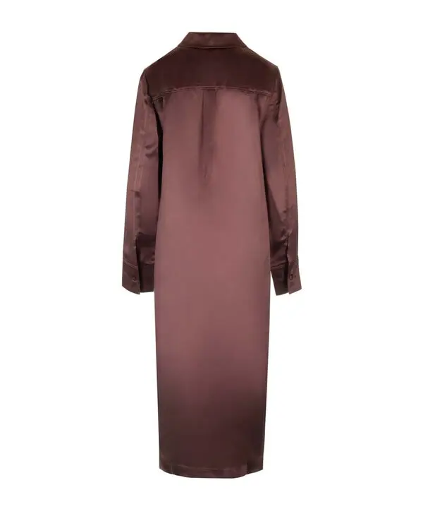LOULOU STUDIO Oyat Long-length Satin Shirt