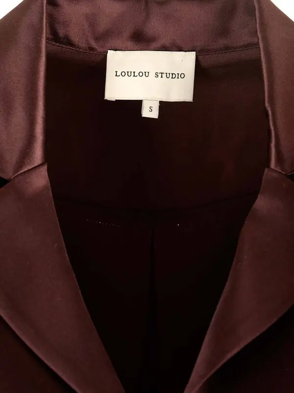 LOULOU STUDIO Oyat Long-length Satin Shirt