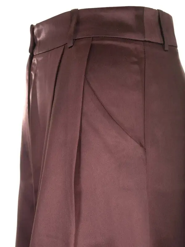 LOULOU STUDIO Vione Silk-blend Trousers