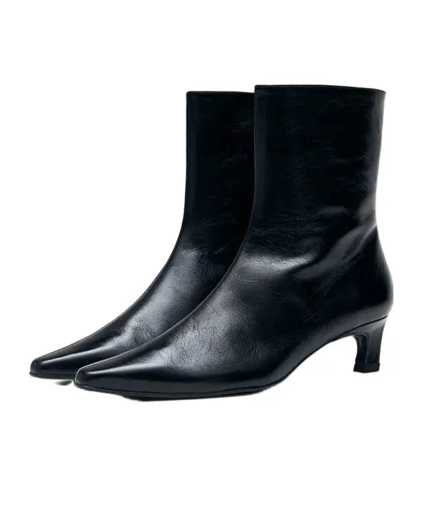 ALOHAS Ambar Rift Leather Ankle Boots