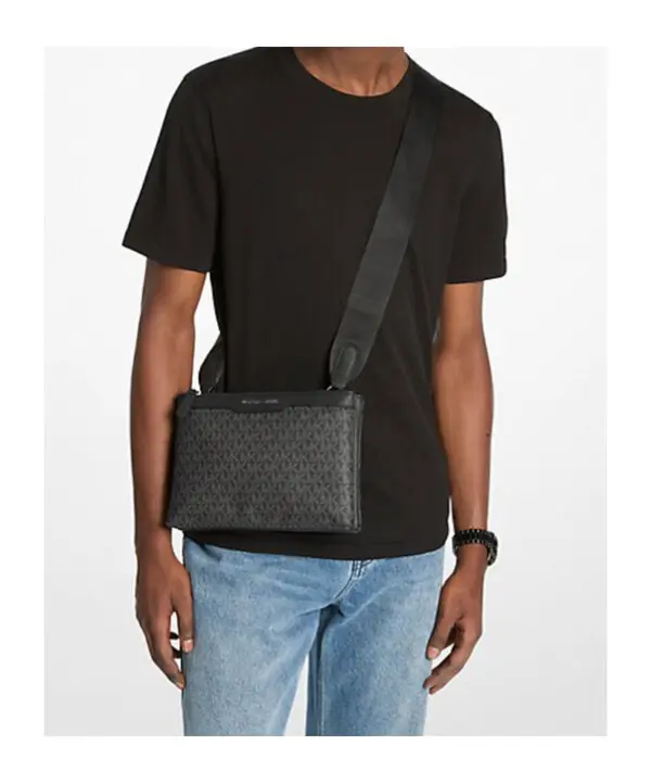 Michael Kors Hudson Signature Logo Crossbody Bag
