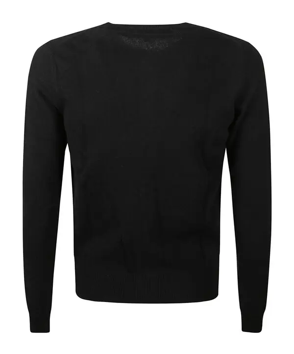 Play Comme Des Garcon Ribbed Cuff Knit Sweater