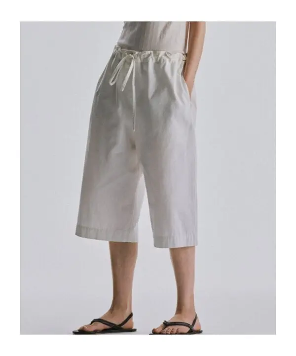 THE ROW Faldra Drawstring-waist Knee-length Shorts