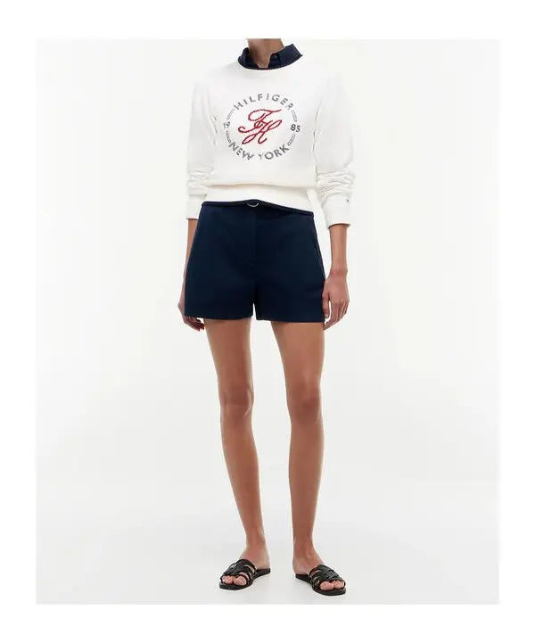 Tommy Hilfiger Embroidered Logo Crew Neck Sweater