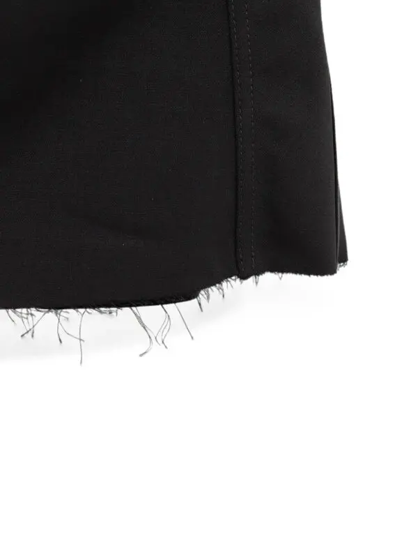 Rick Owens Wool Crepe Bustier Top - Black