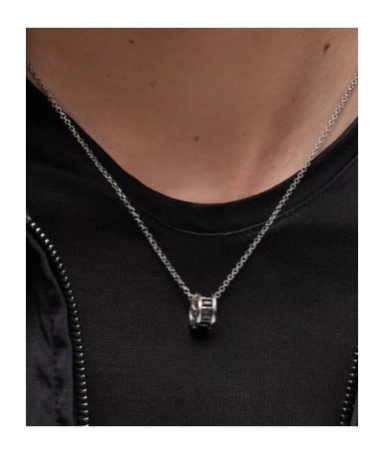 Gucci Interlocking Crystal Pendant Necklace