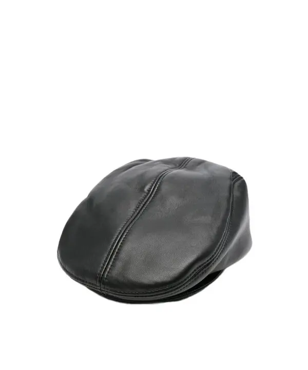 Ruslan Baginskiy Leather Panelled Beret