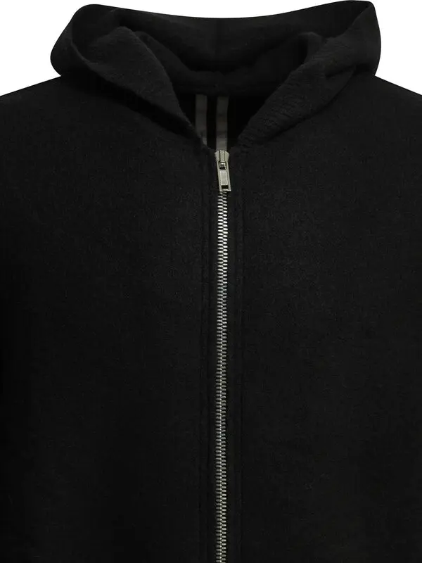 Rick Owens Long-sleeved Hooded Sweatshirt