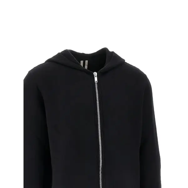Rick Owens Long-sleeved Hooded Zip-up Sweatshirt