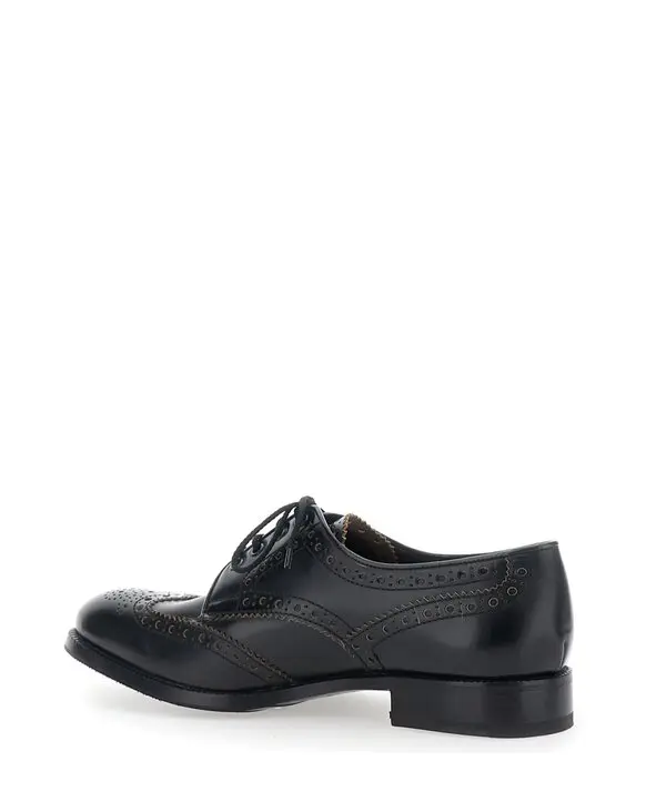 LIDFORT Round Toe Lace-up Shoes