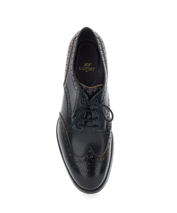 LIDFORT Round Toe Lace-up Shoes