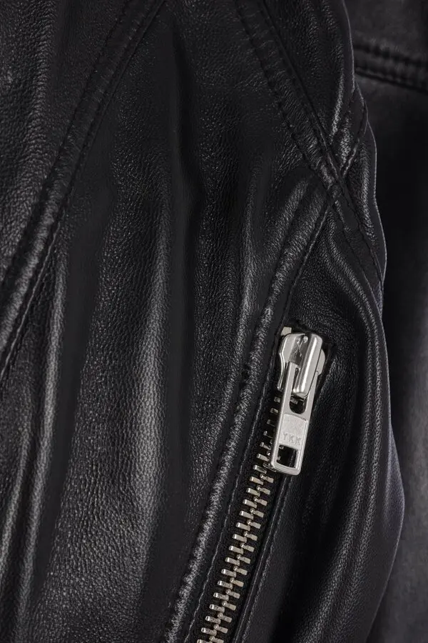 Vaquera Belted Leather Jacket