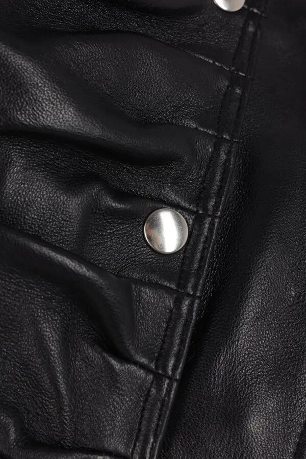 Vaquera Belted Leather Jacket