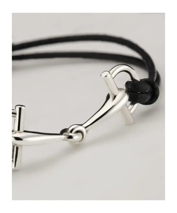 Gucci Staffa Leather Bracelet