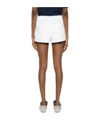 SPORTY  RICH Sporty & Rich Graphic Print Logo Detail Shorts