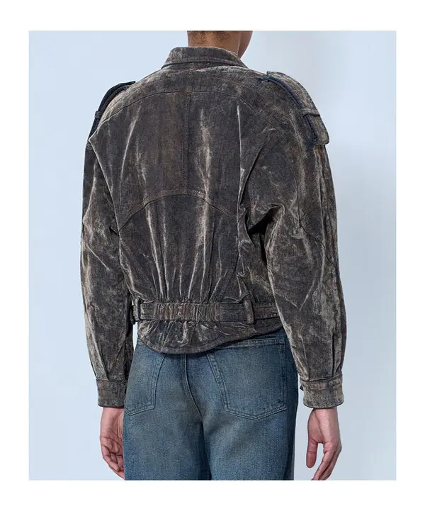 Vaquera Flocked Denim Jacket
