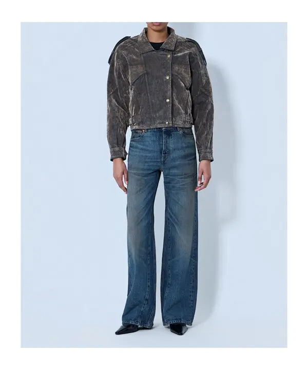 Vaquera Flocked Denim Jacket