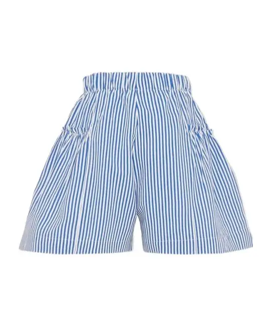 Monnalisa Elastic Waist Striped Shorts