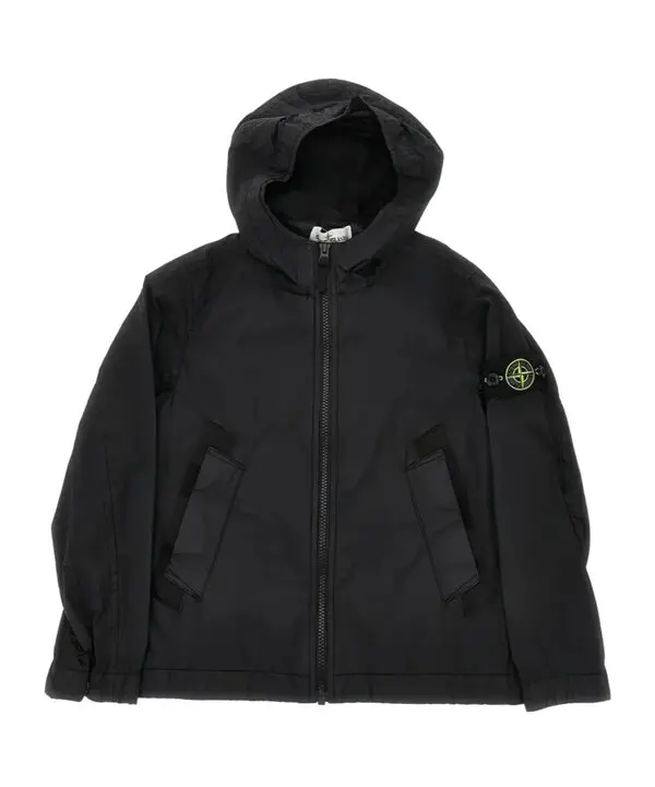 Stone Island Classic Sport Jacket With Hood - Black