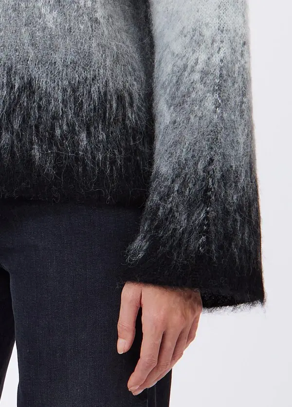 Liu Jo Ombre High Neck Knitted Sweater - Grey