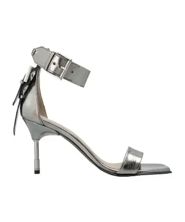 ALLSAINTS Noir Ankle-strap Heeled Sandals - Gray