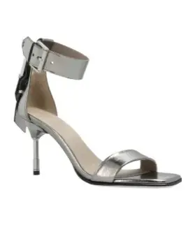 ALLSAINTS Noir Ankle-strap Heeled Sandals
