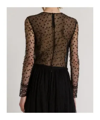 Alberta Ferretti Lace High-neck Shirt