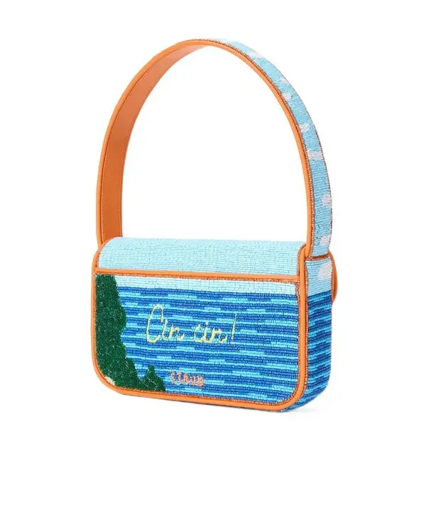 Staud Tommy Beaded Bag Sunset Spritz