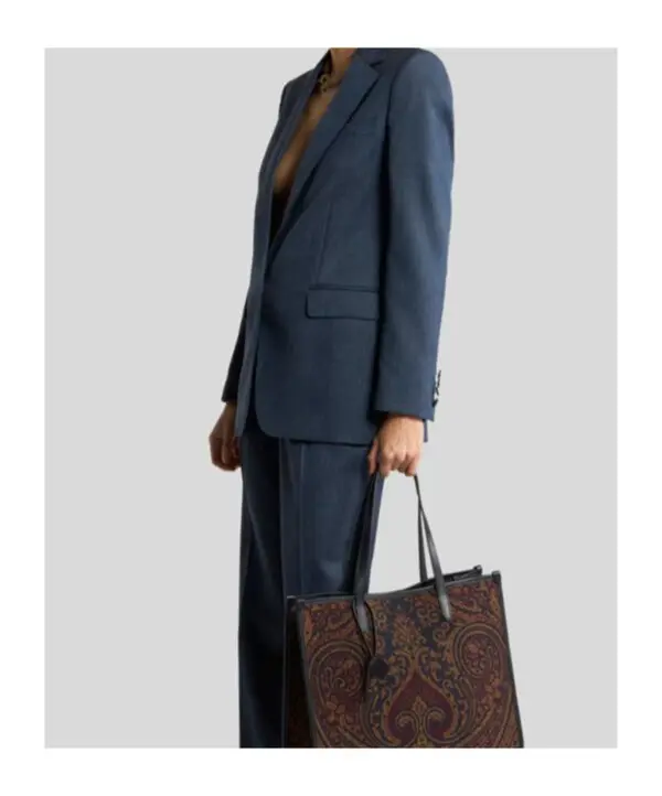 Etro Single-breasted Wool Jacquard Jacket With Paisley Motif