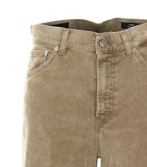 DONDUP Logo Patch Straight-leg Pants - Brown