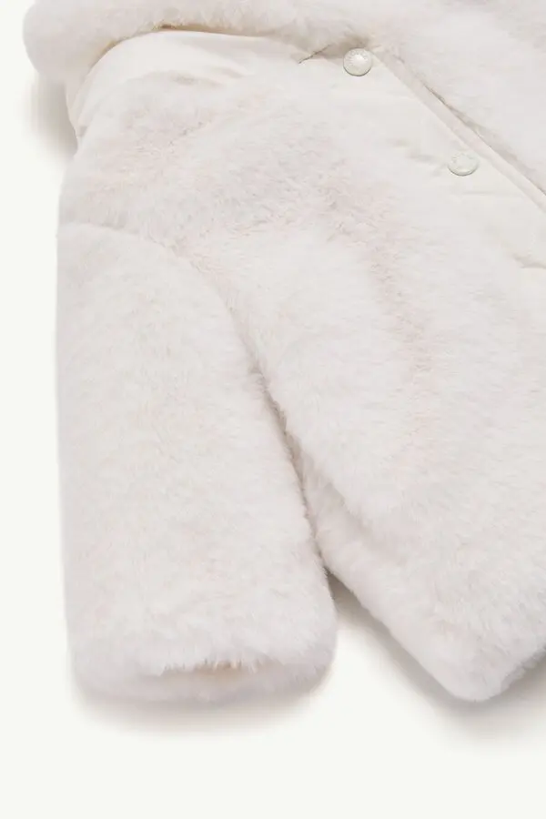 Moncler Viona Hooded Faux Fur Padded Jacket