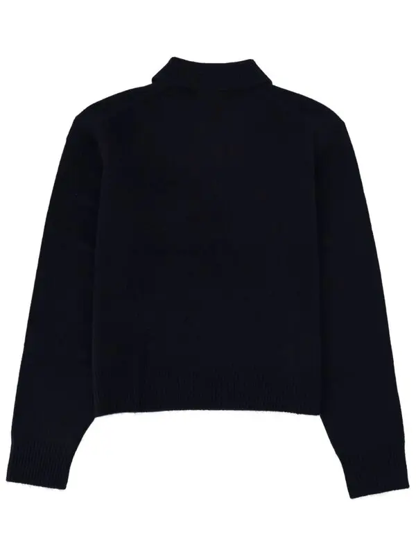 SPORTY  RICH Long-sleeved Polo Shirt