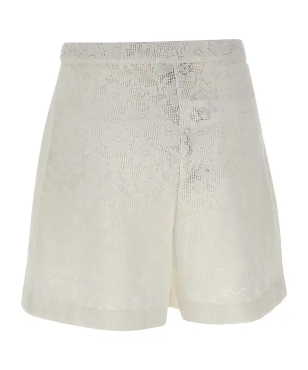 Marella Lace Pleated Shorts
