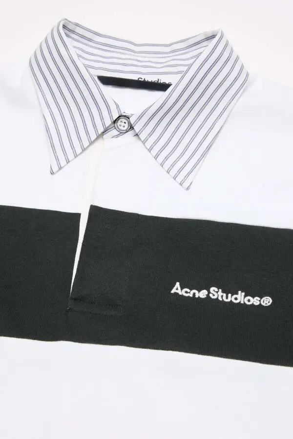 Acne Studios Striped Polo Sweatshirt
