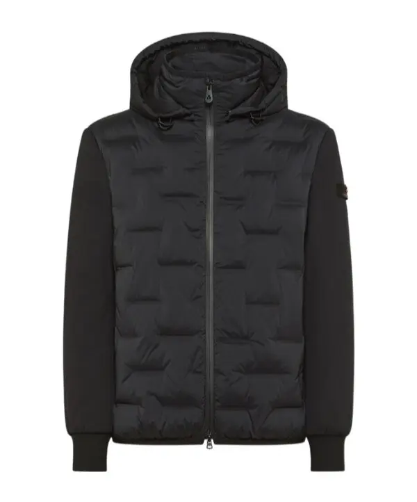 Peuterey Quilted Zip-up Jacket With Detachable Hood