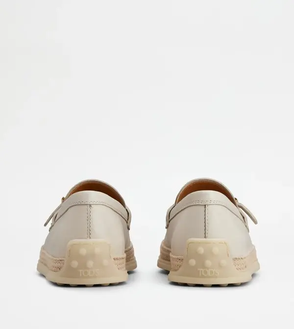 TOD'S Leather Loafers With Buckle Detail