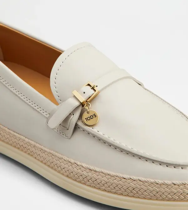 TOD'S Leather Loafers With Buckle Detail