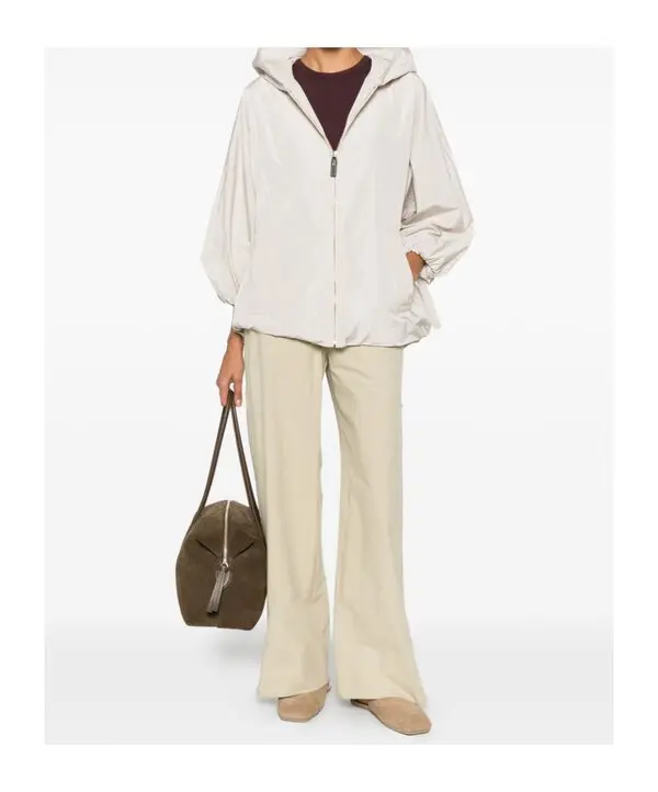Max Mara Hooded Zip-up Jacket