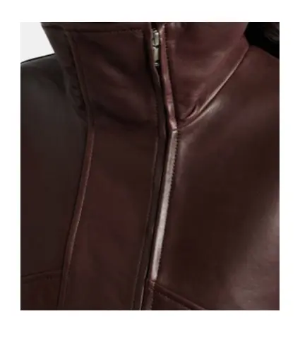 Nour Hammour Roland Leather Bomber Jacket
