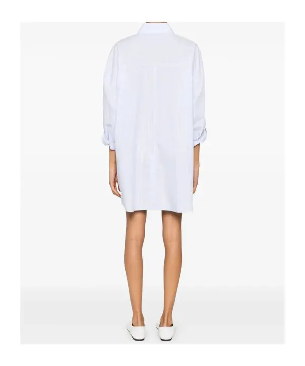 Patrizia Pepe Pinstriped Cotton Shirt Dress