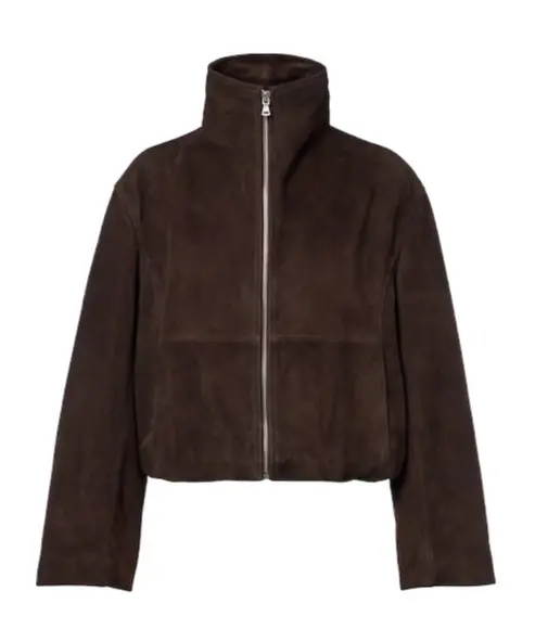 Nour Hammour Etienne Suede Jacket - Black