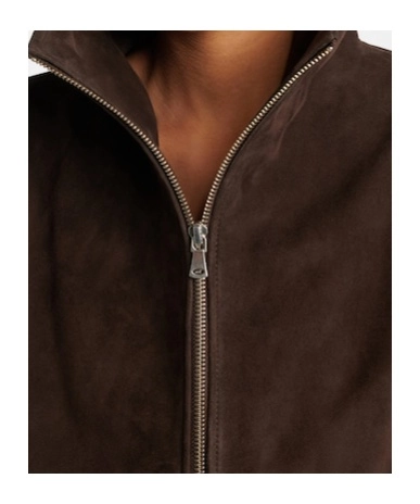 Nour Hammour Etienne Suede Zip-up Jacket - No