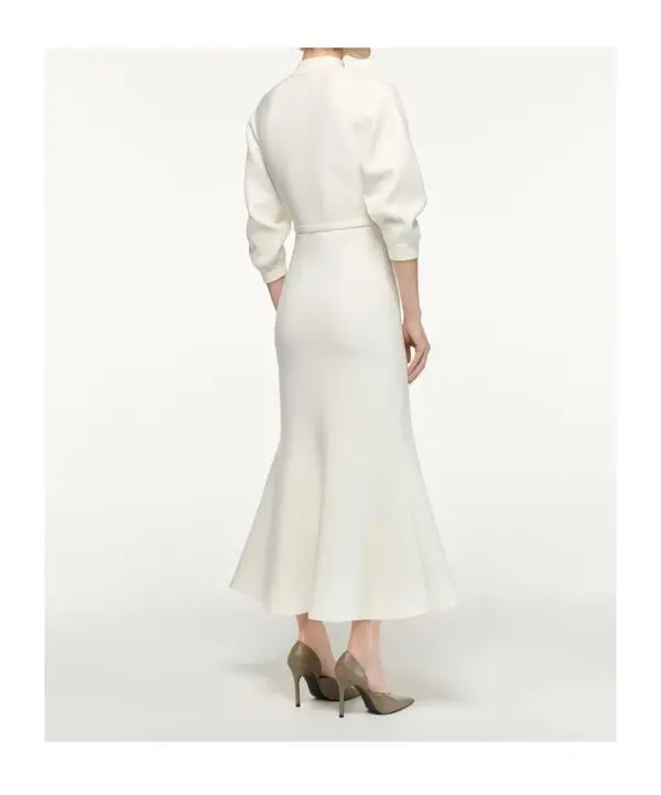 Roland Mouret V-neck Belted Dress