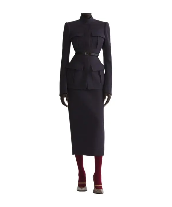 MUGLER Midi Pencil Skirt