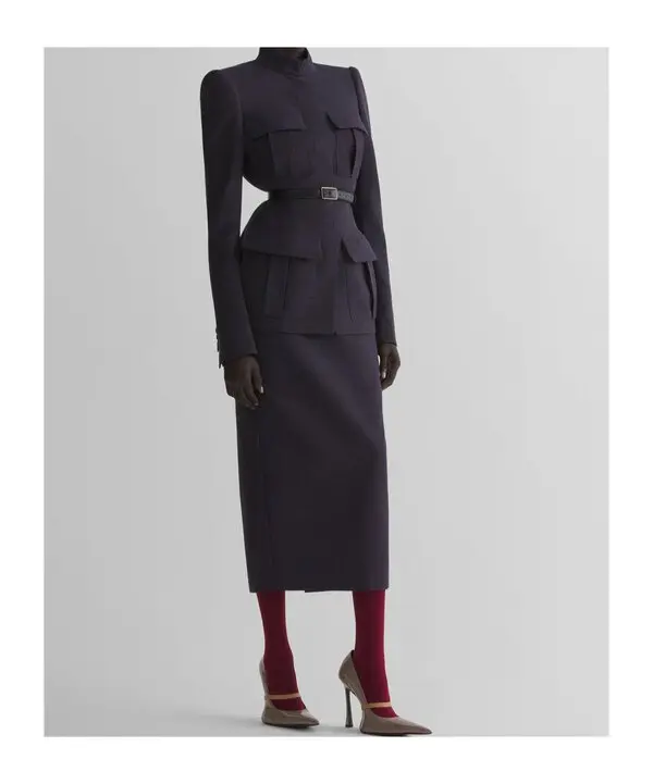 MUGLER Midi Pencil Skirt