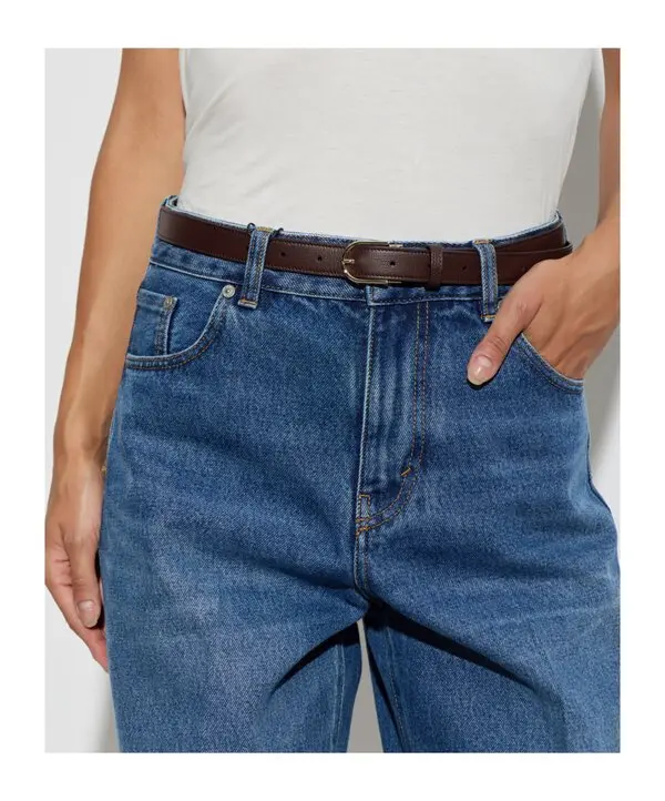 Victoria Beckham Logo Buckle Belt