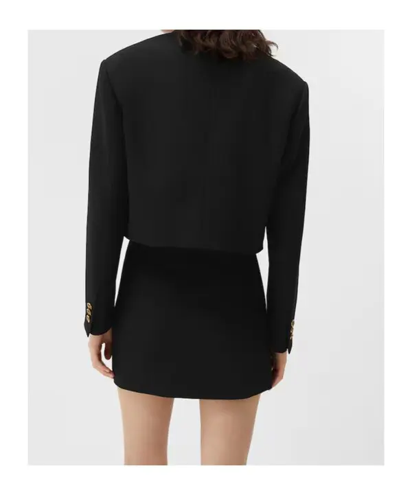 Versace Wool Crop Blazer