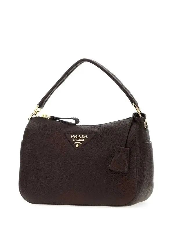 Prada Zippered Handbag With Top Handle