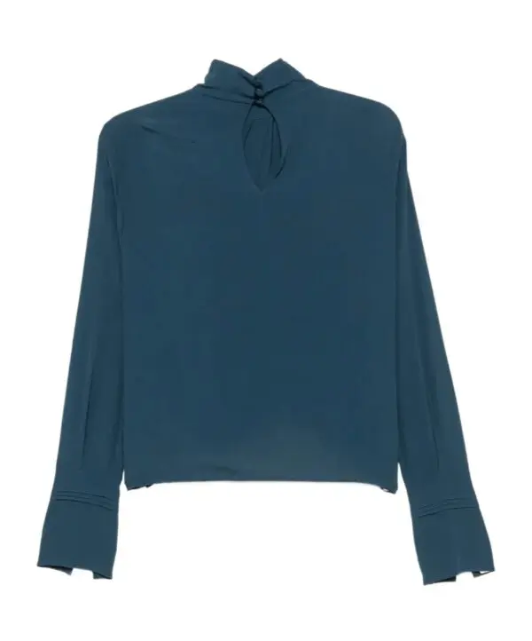 Patrizia Pepe Tie-neck Long-sleeve Blouse